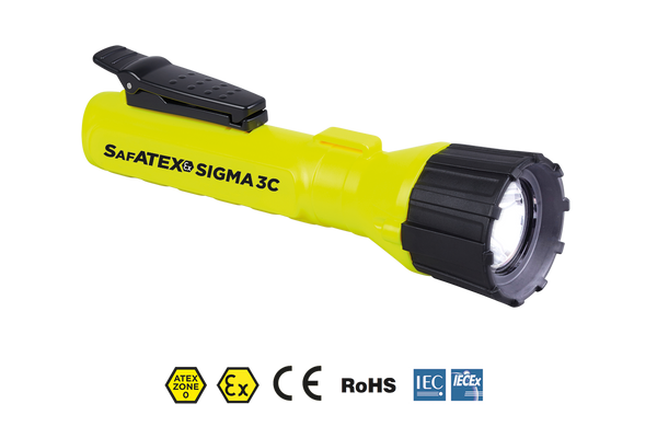 Sigma 3C | 150 Lumens | Zone 0 | ATEX Flashlight